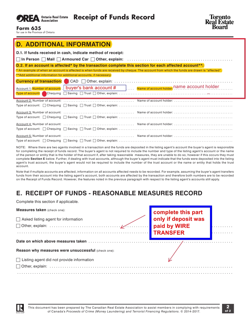 为什么要填FINTRAC ID & Receipt of Fund 表格 – Charlie Bian-Real Estate