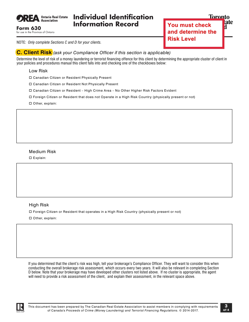 为什么要填FINTRAC ID & Receipt of Fund 表格 – Charlie Bian-Real Estate