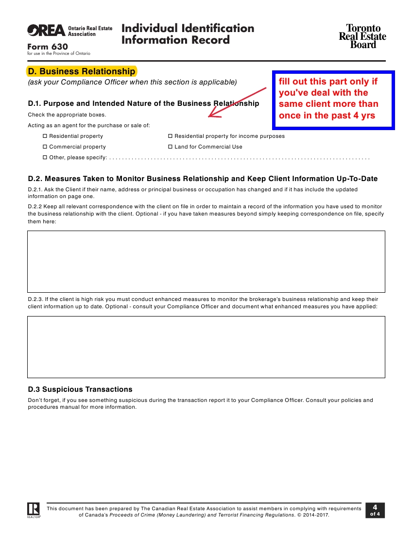 为什么要填FINTRAC ID & Receipt of Fund 表格 – Charlie Bian-Real Estate